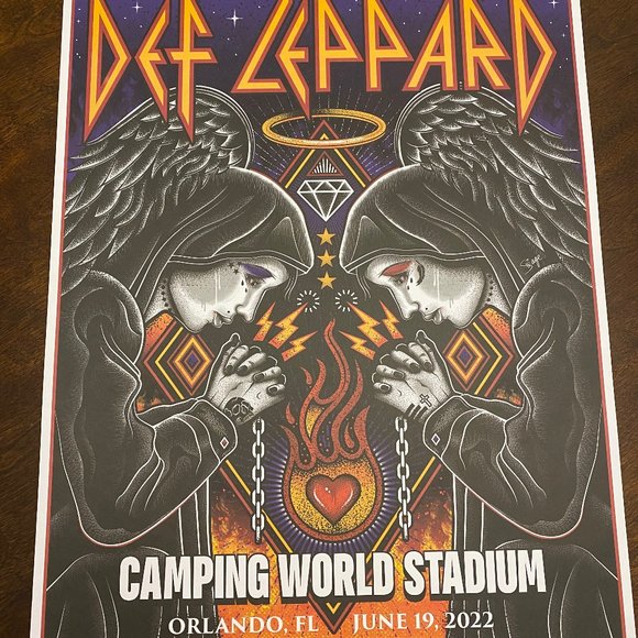 Art | New Def Leppard Orlando Florida June 19 222 Stadium Tour Concert ...